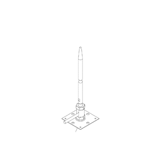 Code 6441211/Elemko air termination rod diam:16x1000mm,AI,for ...